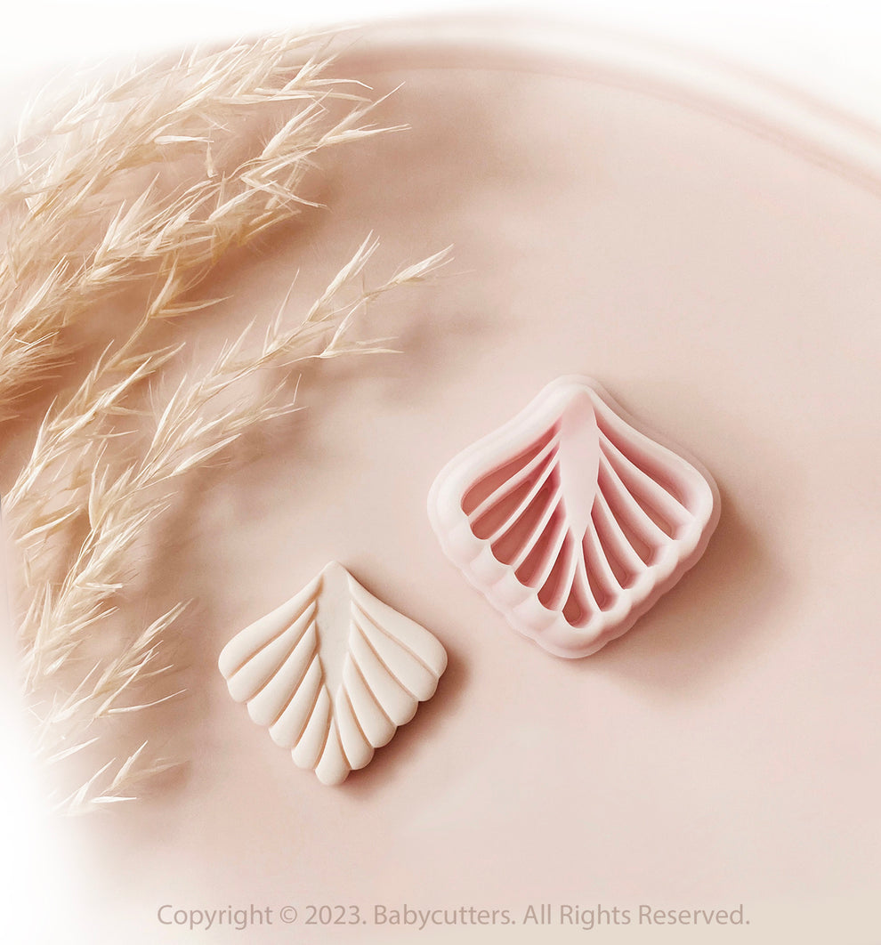 Art Deco Style Original Scallop Shell Fan Cutter Shape – babycutters