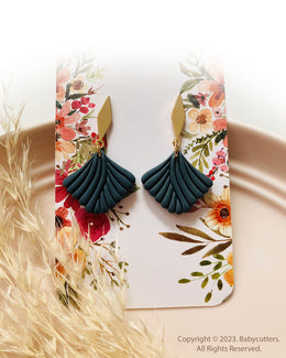 Art Deco Scallop Shell Fan Shape Polymer Clay Jewellery Cutter ...