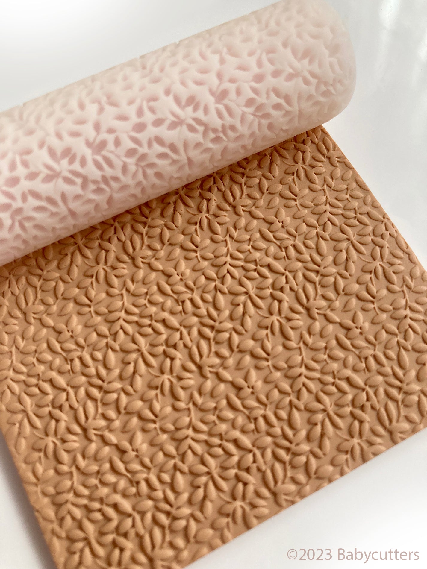 Cute Vine Branch Leaf Pattern Roller - Texture Roller Polymer Clay Sta ...