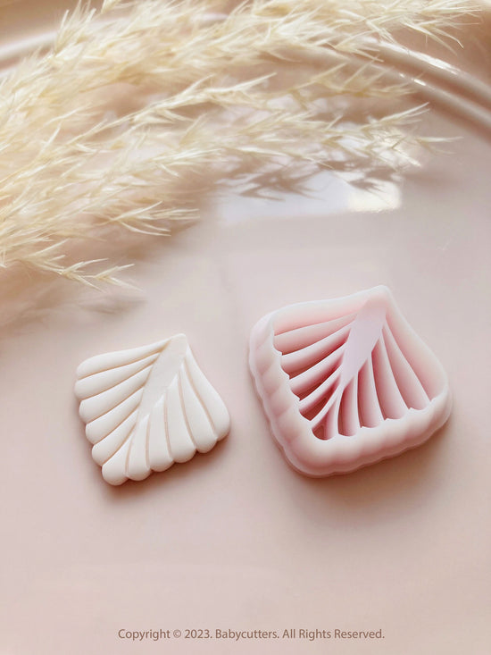 Art Deco Style Original Scallop Shell Fan Cutter Shape – babycutters